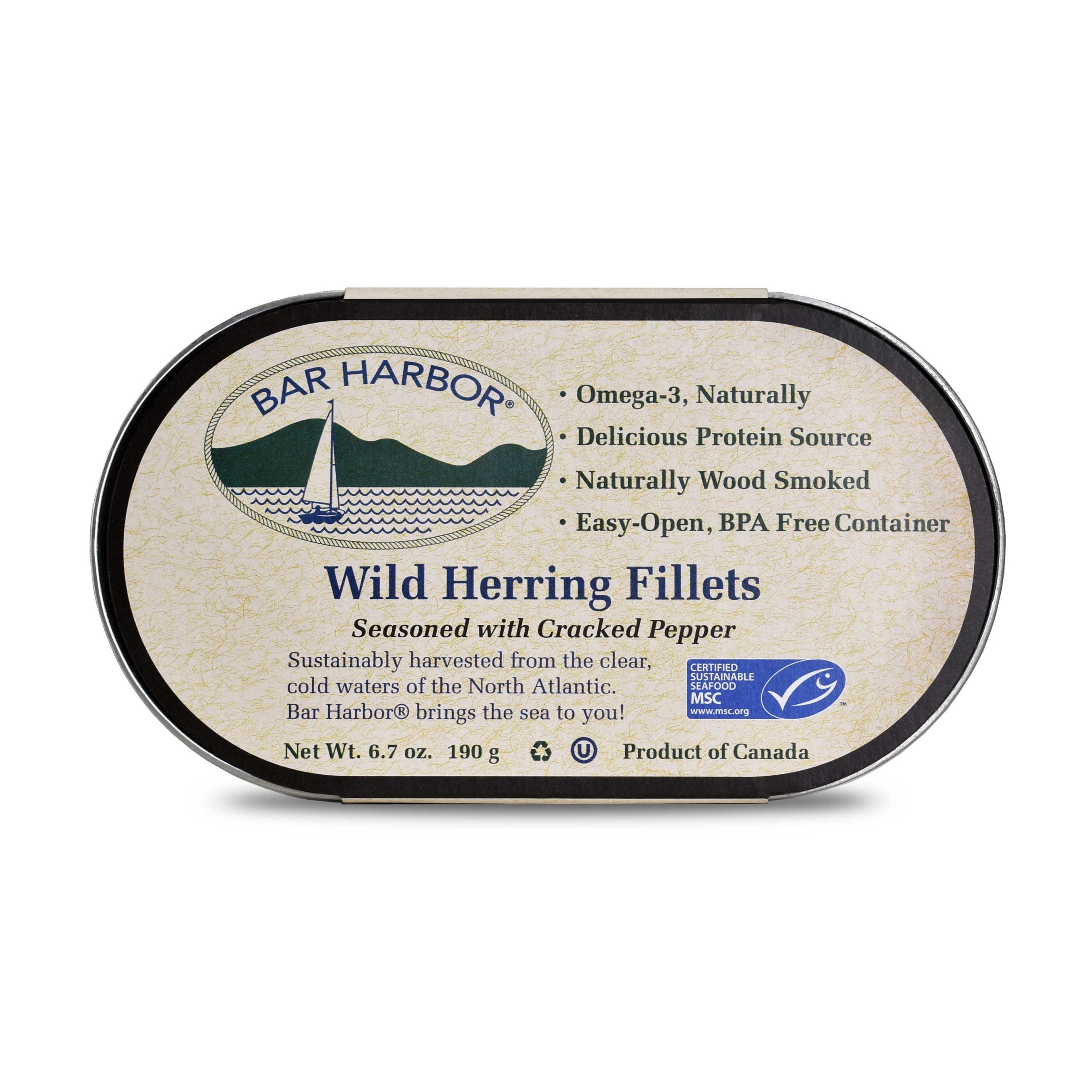 Bar Harbor Wild Herring Fillets w/ Black Pepper – Wild Ocean Direct
